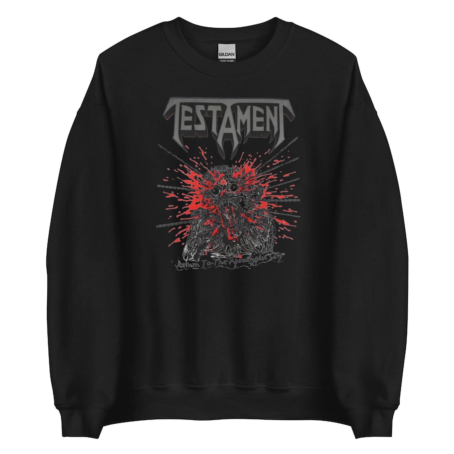 Testament Return To The Apocalyptic Black Men All size Shirt Gift ...