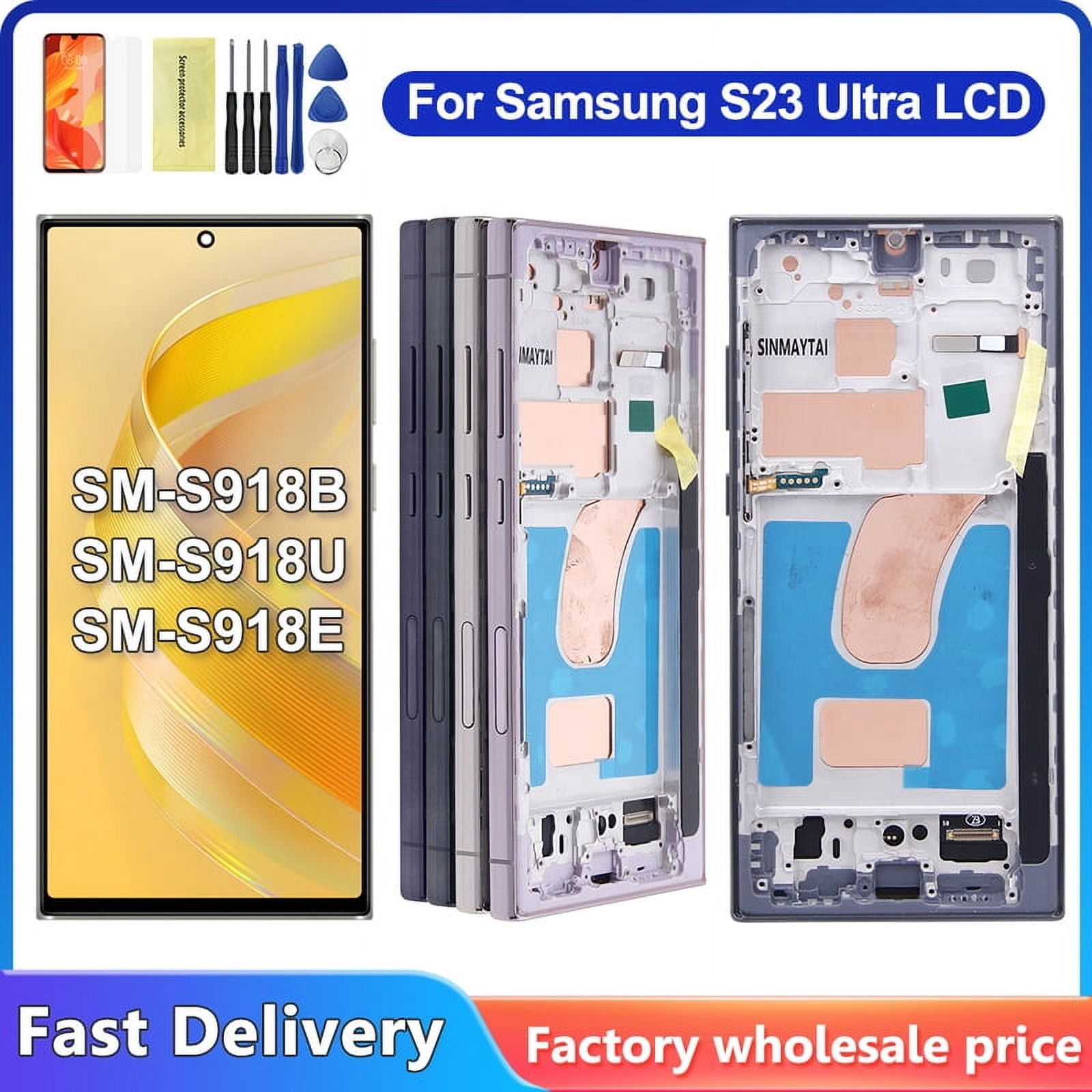 Tested S23 Ultra LCD Display Touch Screen, For Samsung Galaxy S23 Ultra ...