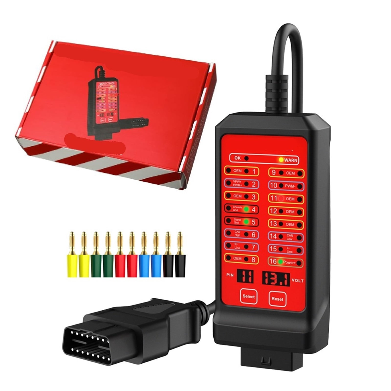 Tester 16 Pin Break Out Box Detection CAN Bus Circuit Tester Vehicle ...