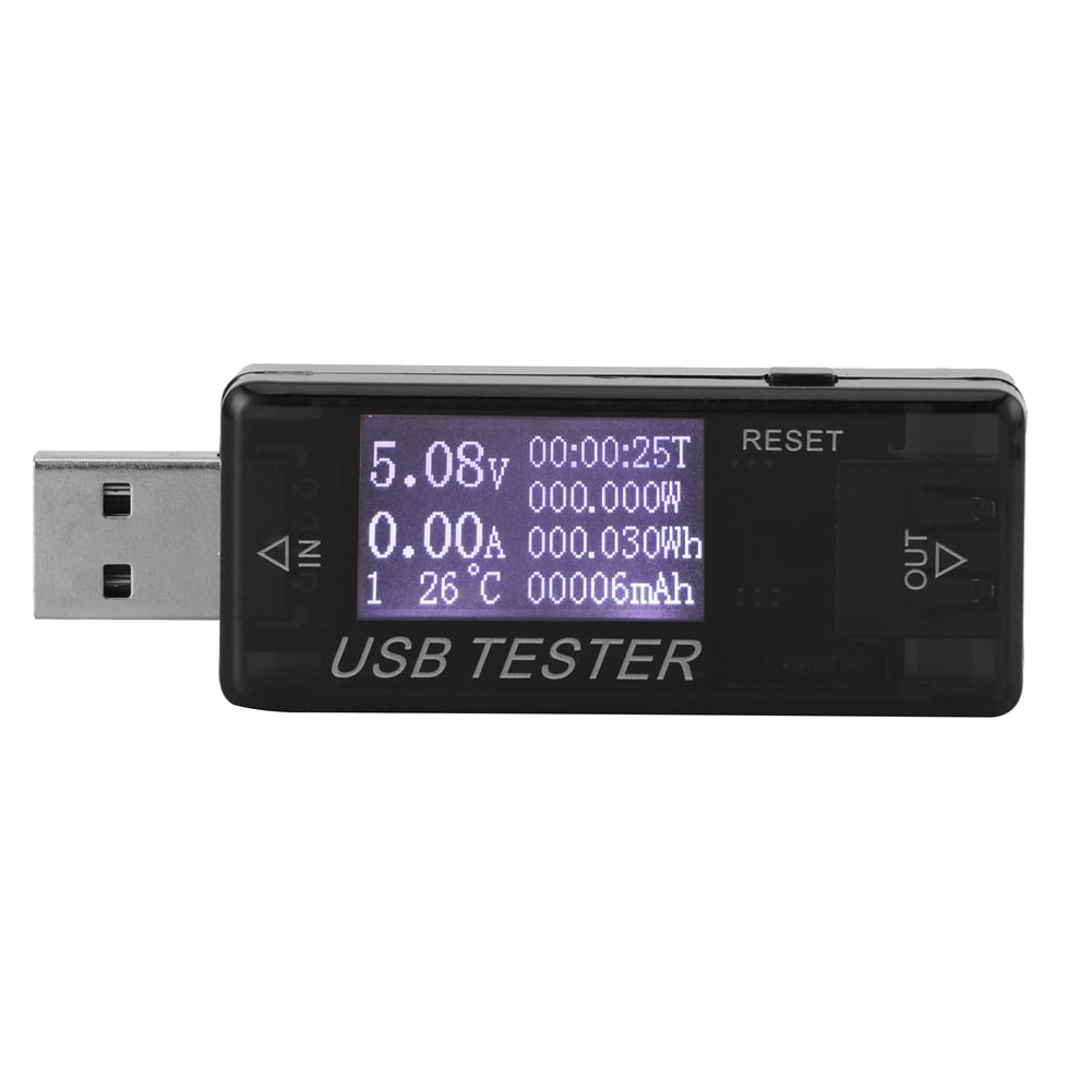 Tester Digital USB Voltage Current Meter Voltmeter 8 In 1 Detector 0?5A ...