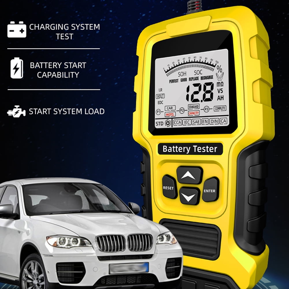 Tester,Portable Display 12v/24v Tester Batteries Internal Resistance ...
