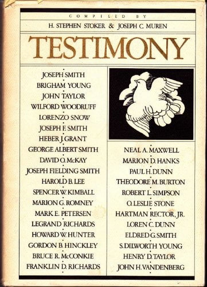 Pre-Owned Testimony Hardcover Neal A. Maxwell, Marion D. Hanks Paul ...