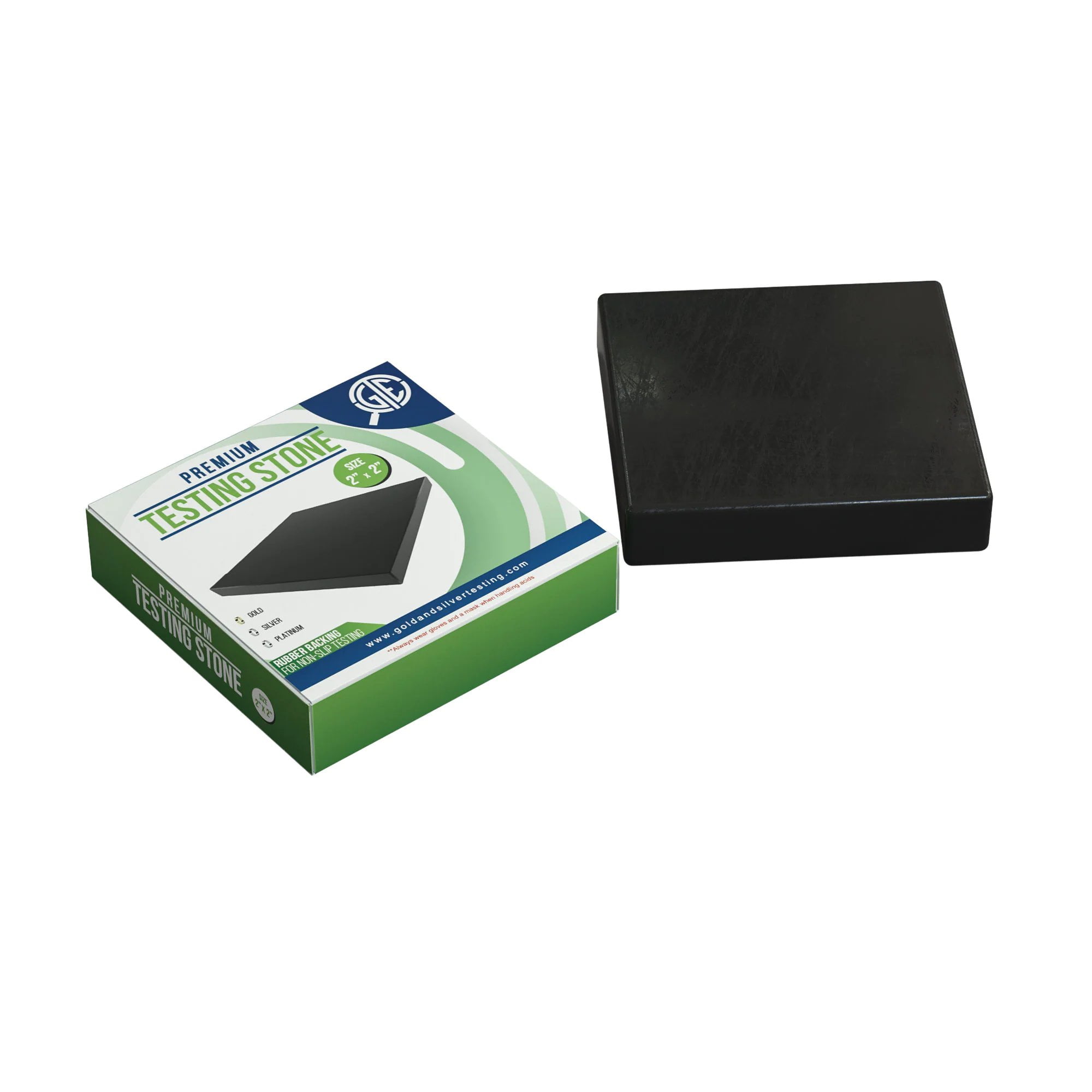 Testing Touchstone 2''x2'' For Gold Silver Platinum Jewelry Acid ...