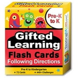 Testingmomcom Gifted Learning Flash Cards Following Directions For Prek ...