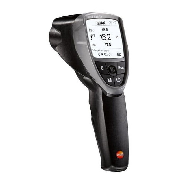 Testo 835T1 (0560 8351) IR Thermometer, 4-point laser sighting, data ...