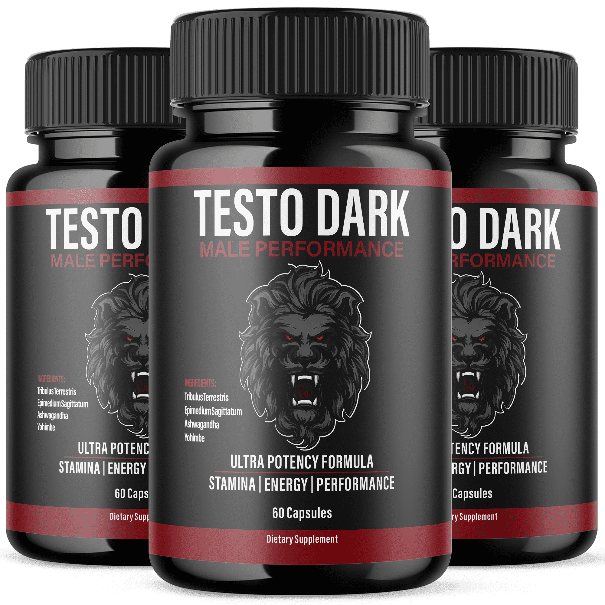 Testo Dark Advanced Formula Pills All Natural Vitamin Supplement ...