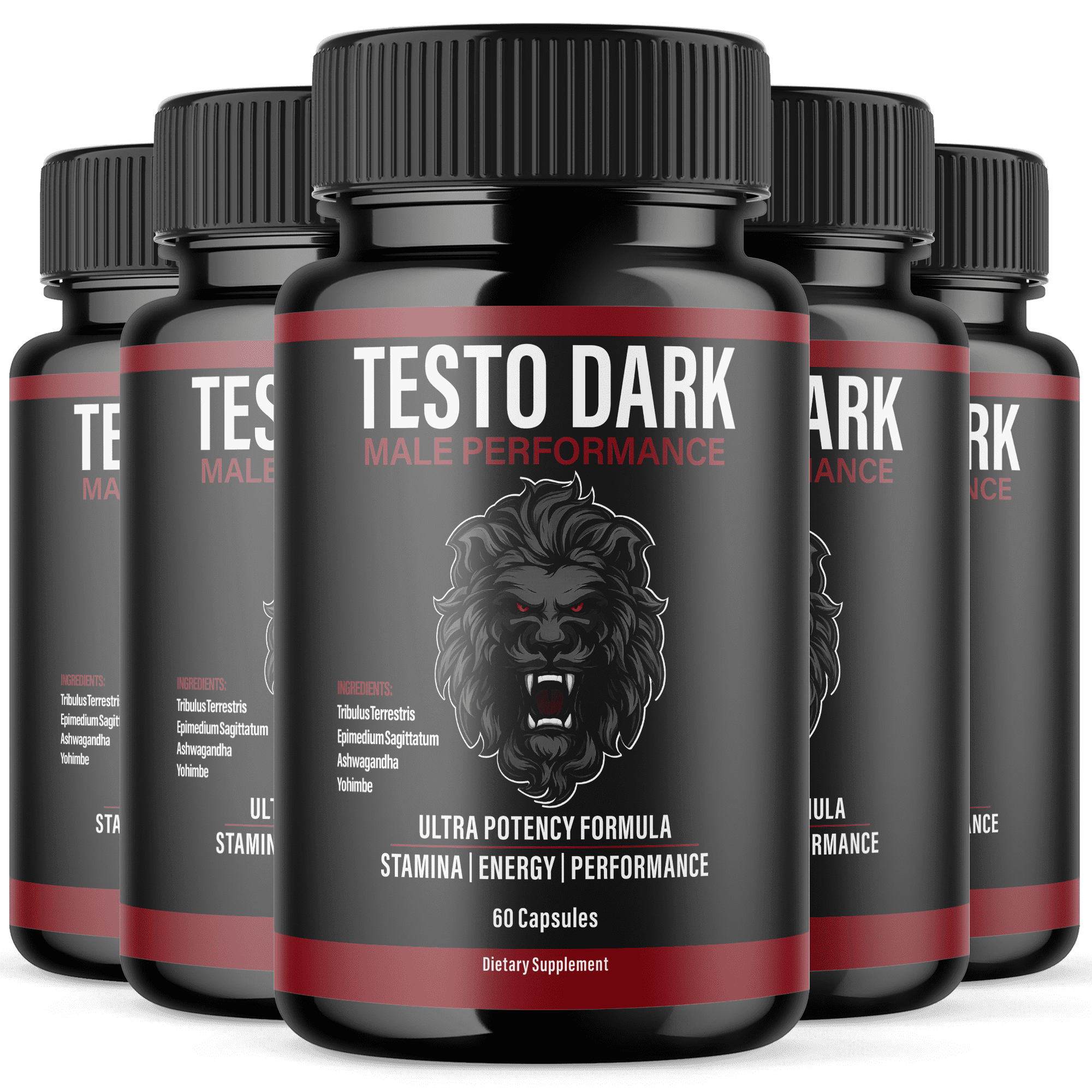 Testo Dark Advanced Formula Pills All Natural Vitamin Supplement ...