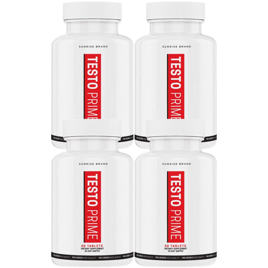 Testo Prime Tablets Extra Strength Formula Supplement - 4 Pack ...
