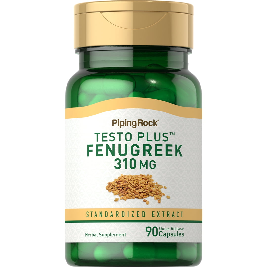 TestoPlus Fenugreek Extract 310 mg | 90 Capsules | Non-GMO, Gluten Free ...