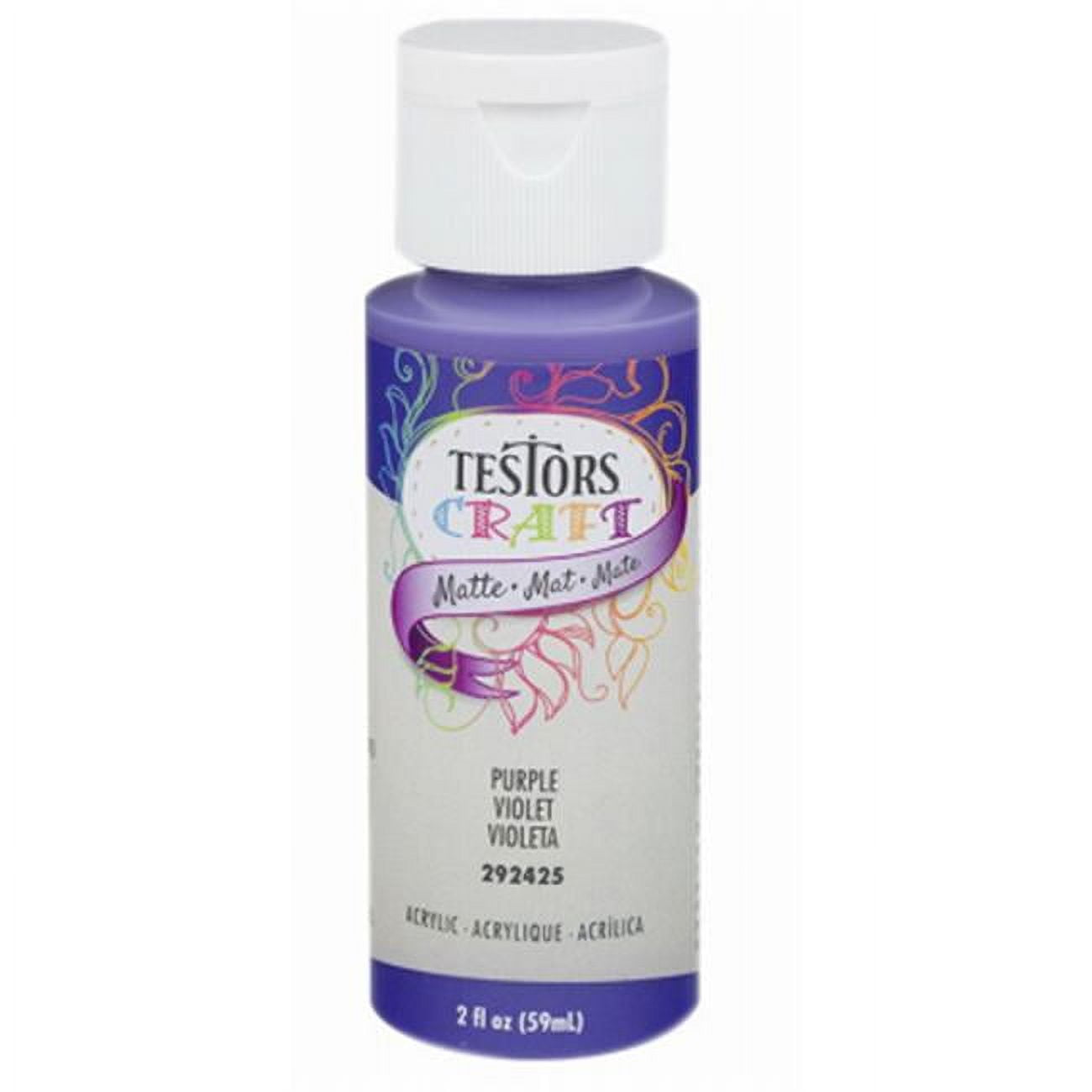 Testor 2 oz Purple Matte Acrylic Craft Paint - Walmart.com