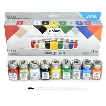 Testors All-Purpose Gloss Enamel Paint Set, 8-Colors - Walmart.com