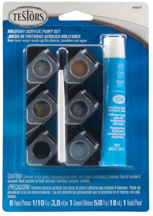 Testor Corp. Military Colors Acrylic Paint Pod Set TES9101T Plastics ...