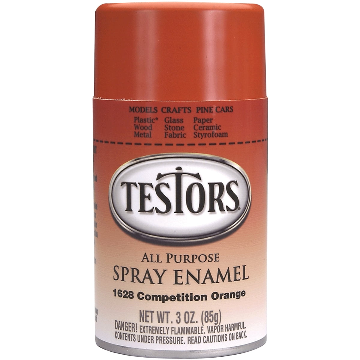 Testor Corp. Spray 3oz Competition Orange TES1628T Plastics Paint ...