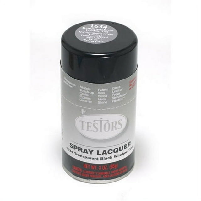 Testor Corp. Spray 3oz Trans Black Window T TES1634T Plastics Paint ...