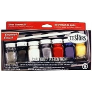 Testors All-Purpose Gloss Enamel Paint Set, 8-Colors for Plastic Model ...
