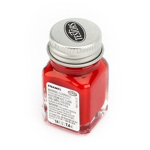 Testors 1104 Hobby Models Dark Red Enamel Paint 1/4-Ounce (Pack of 6 ...