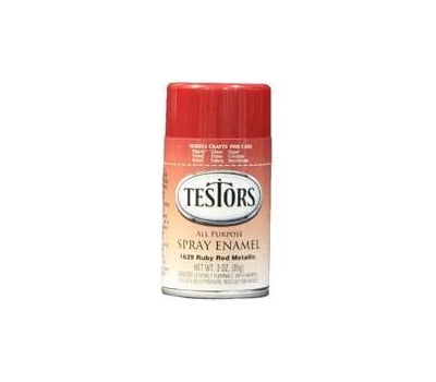 Testors 1629T Enamel Spray Paint Metal Flake Red 3 Ounce - Walmart.com