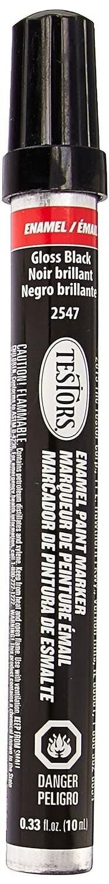 Testors 2547C 1/3 oz Black Gloss Enamel Paint Pen Marker - Walmart.com
