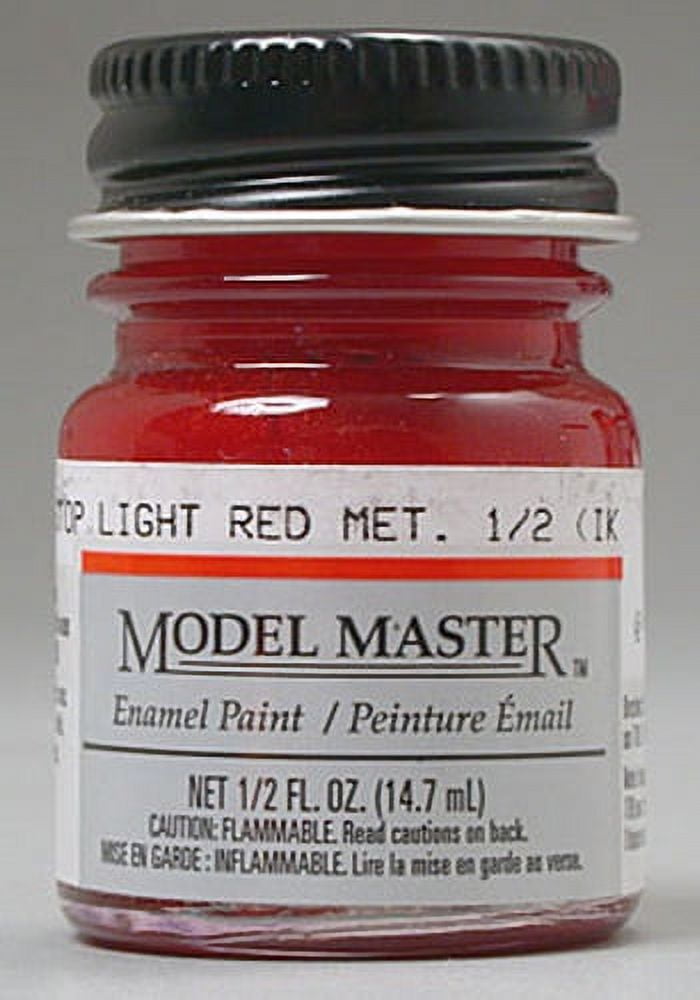 Testors 2724 Stop Light Red Gloss Premium Auto Enamel Paint - 1/2 oz ...