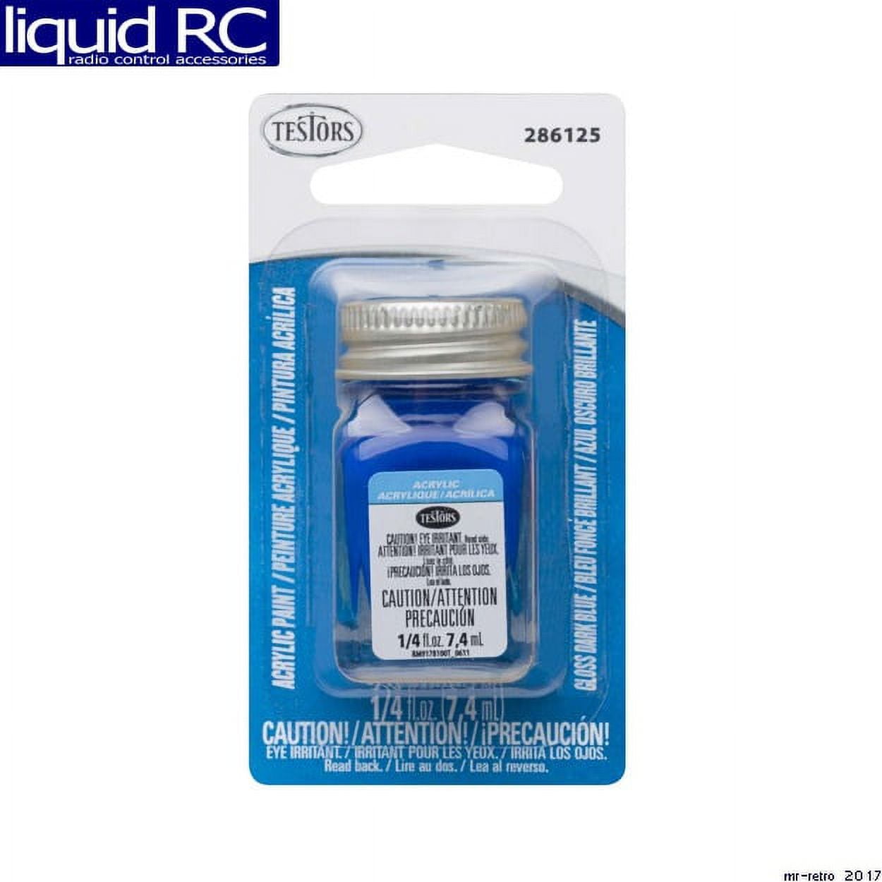 Testors 286125 .25oz Acrylic Gloss Dark Blue Card - Walmart.com