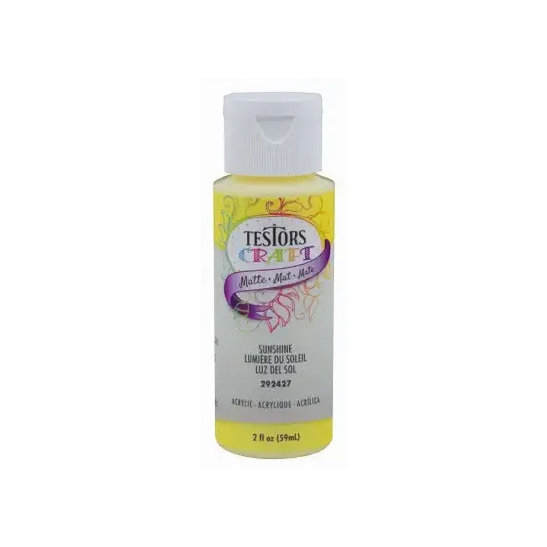 Testors 292427A Paint Craft Acrylic Sunshine 2 Ounce, Each - Walmart.com