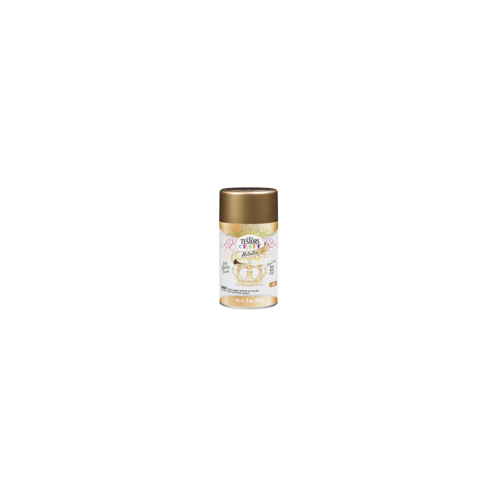 Testors 304350 Craft Spray Paint, Gold Metallic, 3-oz. - Quantity 3 ...