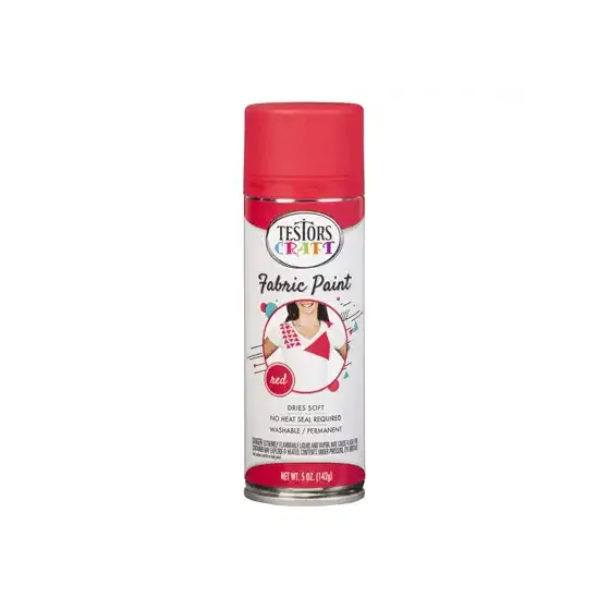 Testors 344360 Paint Spray Aero Fabric Red 5 Ounce, Each - Walmart.com