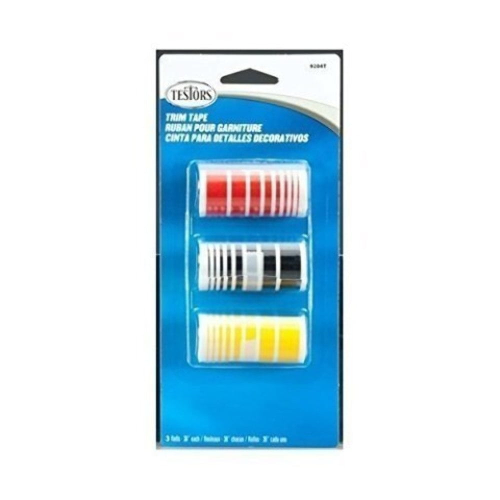 Testors 9204T Trim Tape Set Black/Red/Gold (3) - Walmart.com