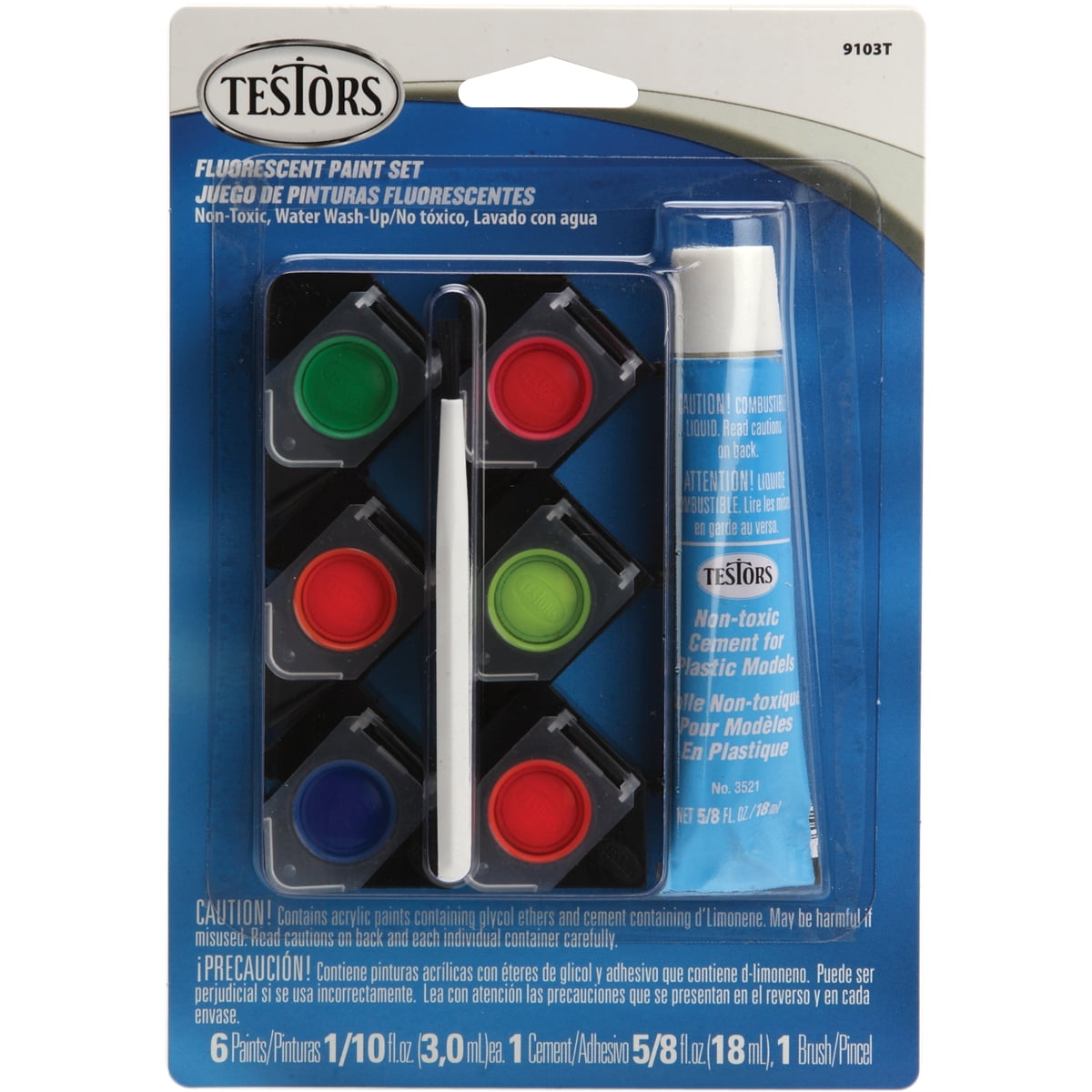 Testors Acrylic Paint Pot Set-Fluorescent, Pk 3, Testors - Walmart.com