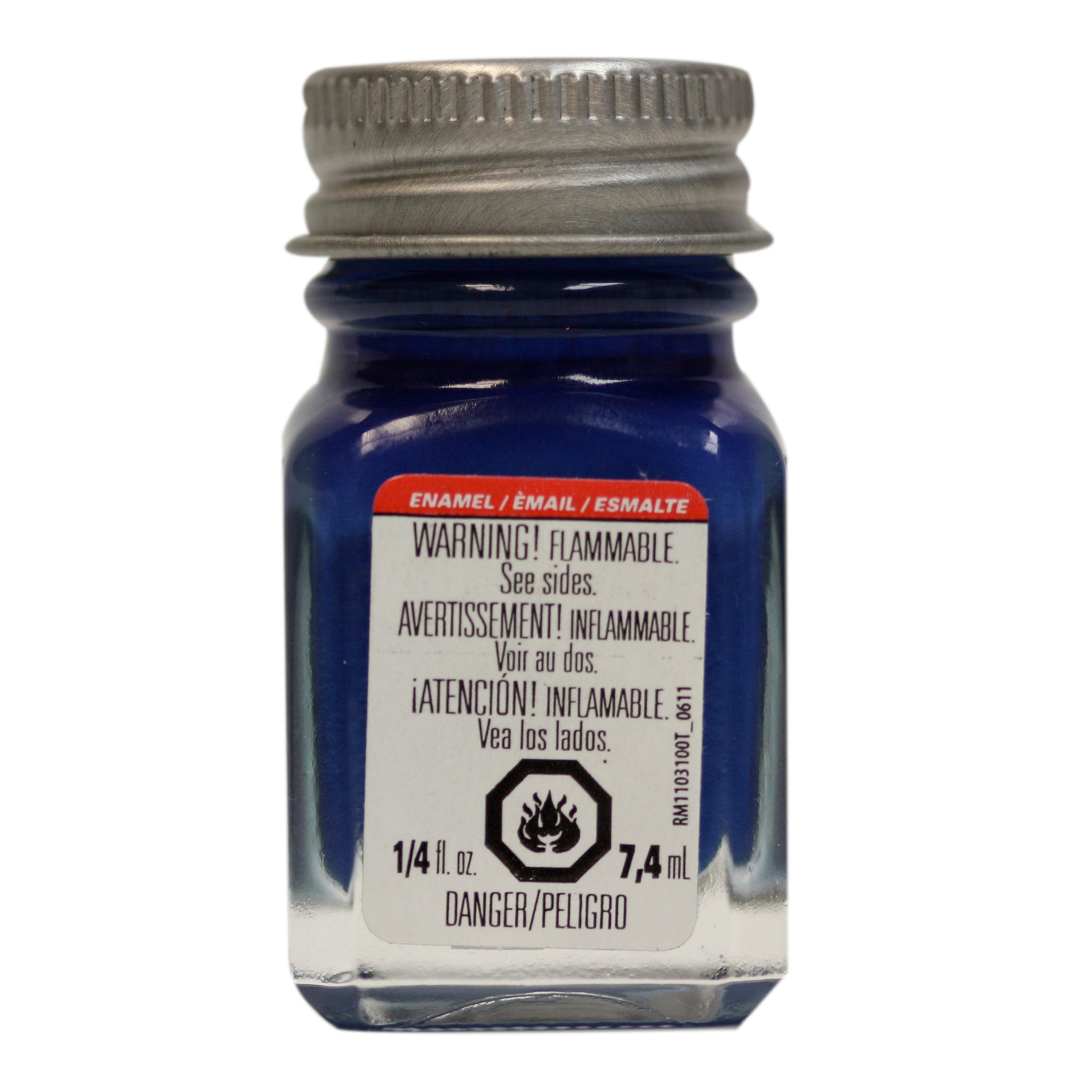 Testors Enamel Paint, Dark Blue, .25 oz, Oil-Based, Fast Drying, Multi ...