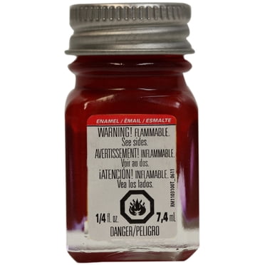 Testors Flat Red Enamel Paint, 1/4oz, Fast Drying - Walmart.com