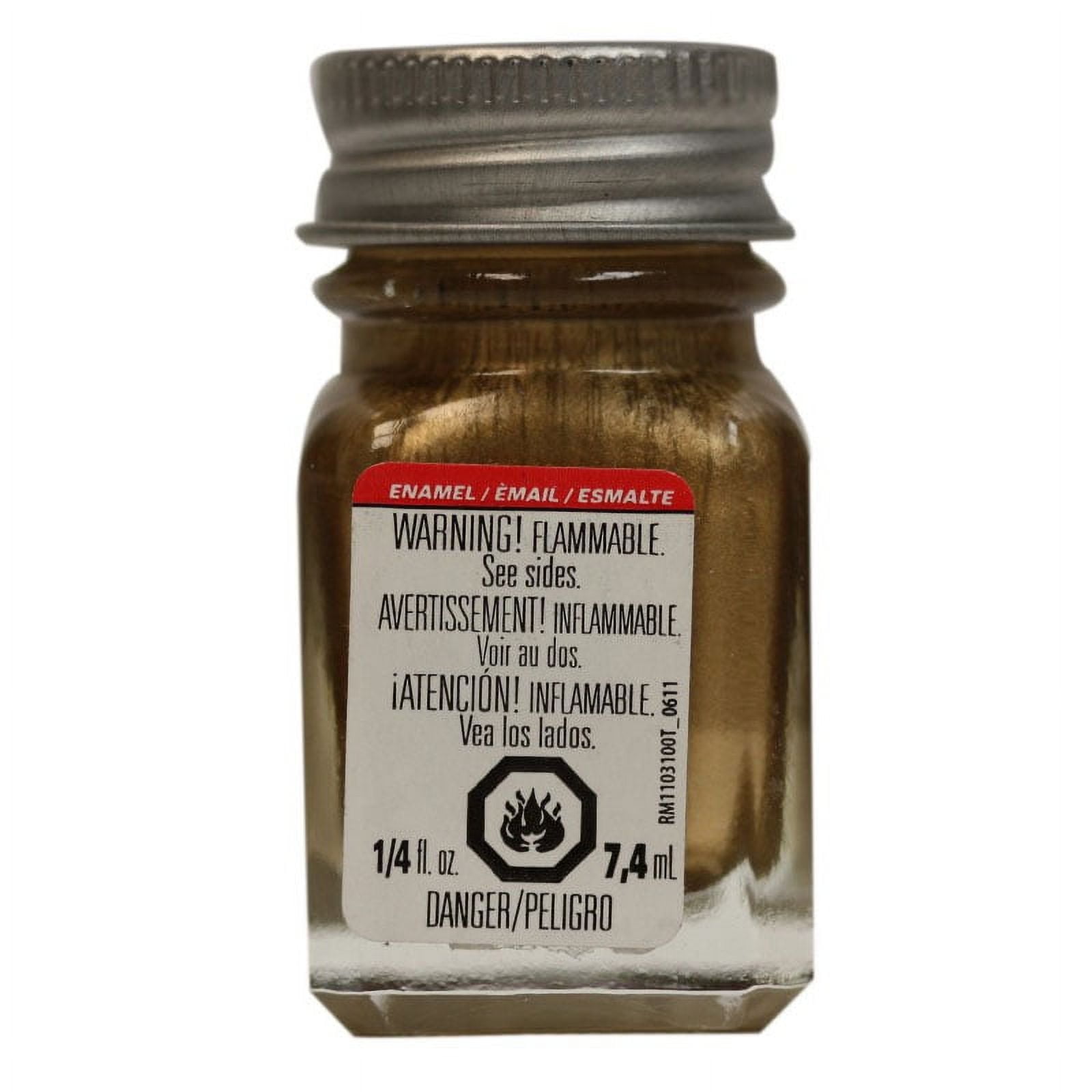Testors Enamel Paint, Gold, .25 oz, Fast Drying, Excellent Coverage ...