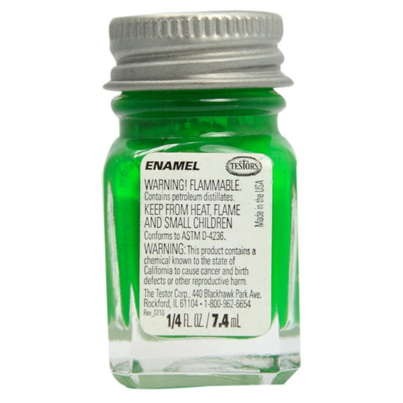 Testors Enamel Paint, Green, .25 oz., Oil-Based, Fast Drying, Multi ...