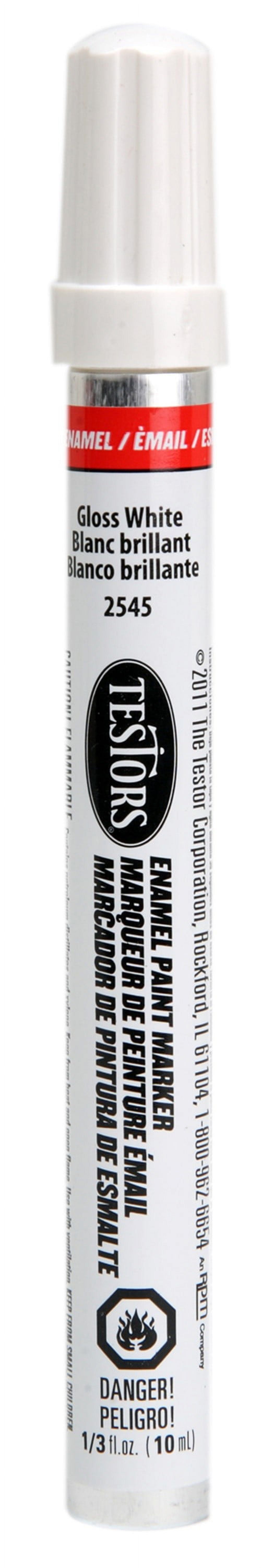 Testors, Enamel Paint Marker, Gloss White, 1/3 fl.oz - Walmart.com