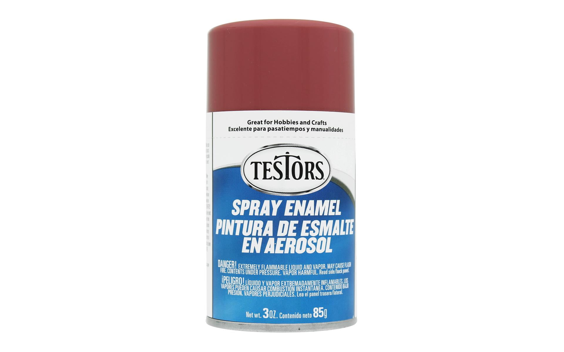Testors Enamel Spray Paint Gloss Dark Red 3oz - Walmart.com