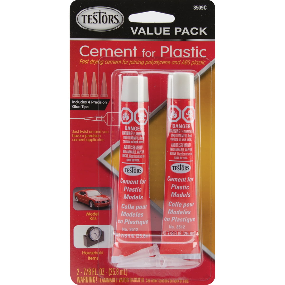 Testors Plastic Cement Value Pack for Models, Crafts, DIY Projects ...