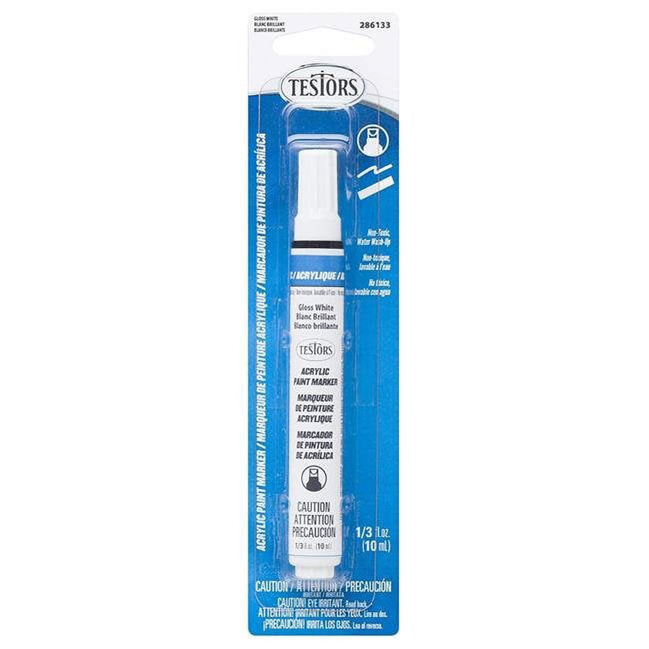 Testors Acrylic Paint Marker - White - Walmart.com