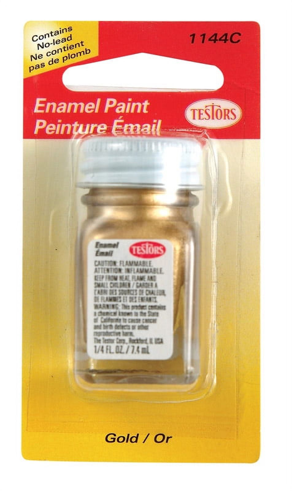 Testors Metallic Gold Hobby Paint 0.25 oz for Craft, Multi-Surface ...