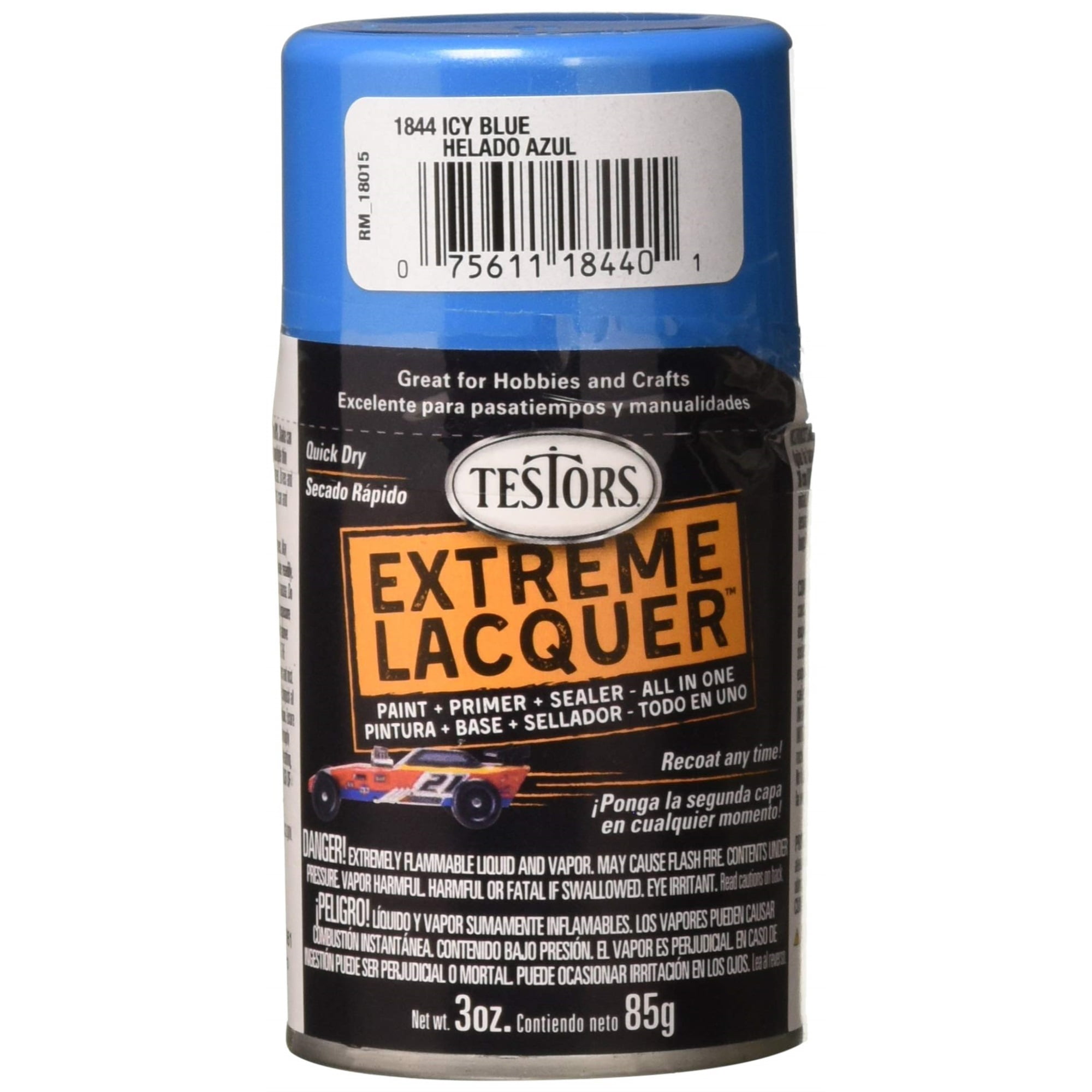 Testors One Coat Lacquer Paint, 3 oz. Spray Can, Icy Blue - Walmart.com