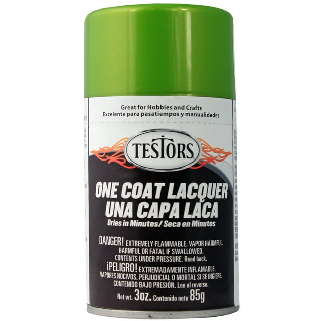 Testors One Coat Spray Lacquer 3oz - Lime Ice - Walmart.com