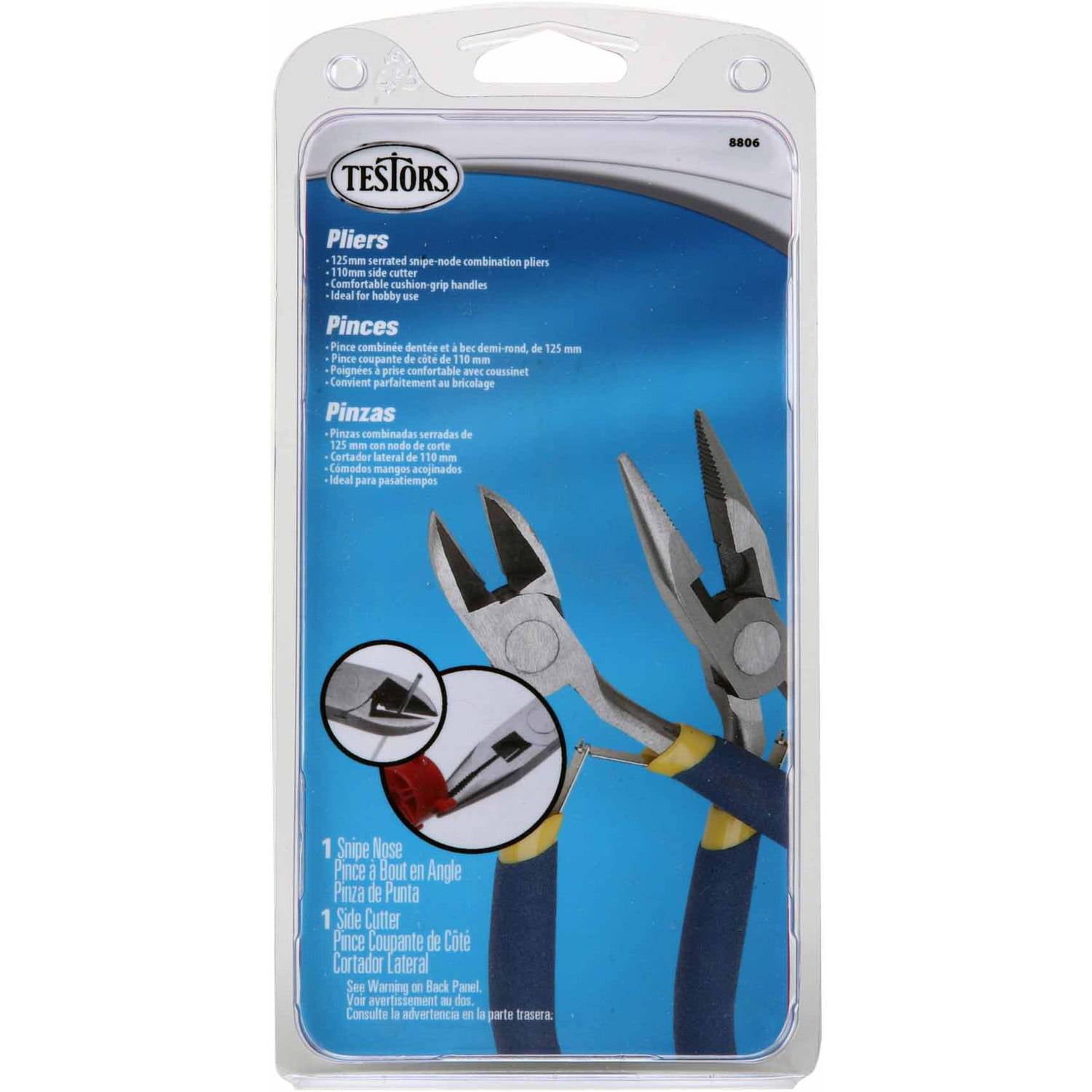 Testors Pilers, Snipe Nose and Side Cutter - Walmart.com