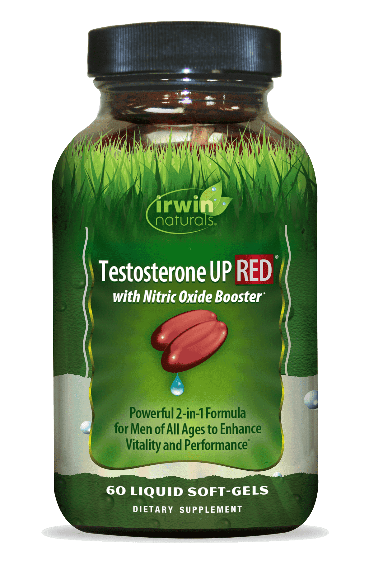 Irwin Naturals Testosterone Mega-Boost Red, Men's Performance, Vitality ...