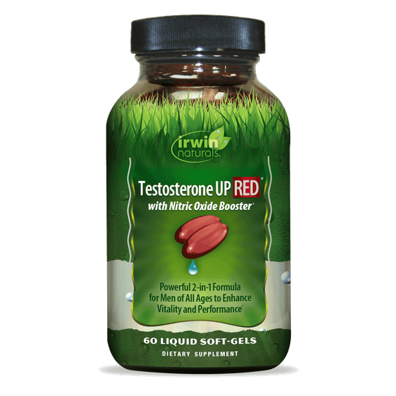 Irwin Naturals Testosterone Mega-Boost Red, Men's Performance, Vitality ...