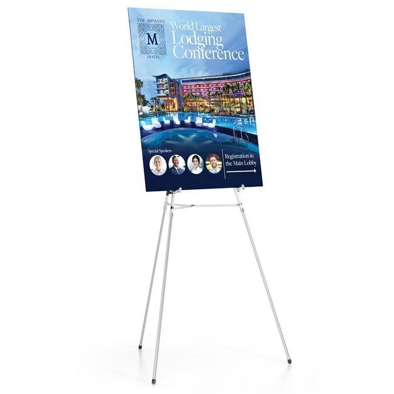 Testrite Visual Products -350- ALUMINUM DISPLAY EASEL Aluminum Display ...