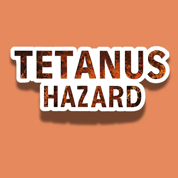 Tetanus Hazard Rat Rod Rusty Rust Sticker Phone Decal Water Bottle ...