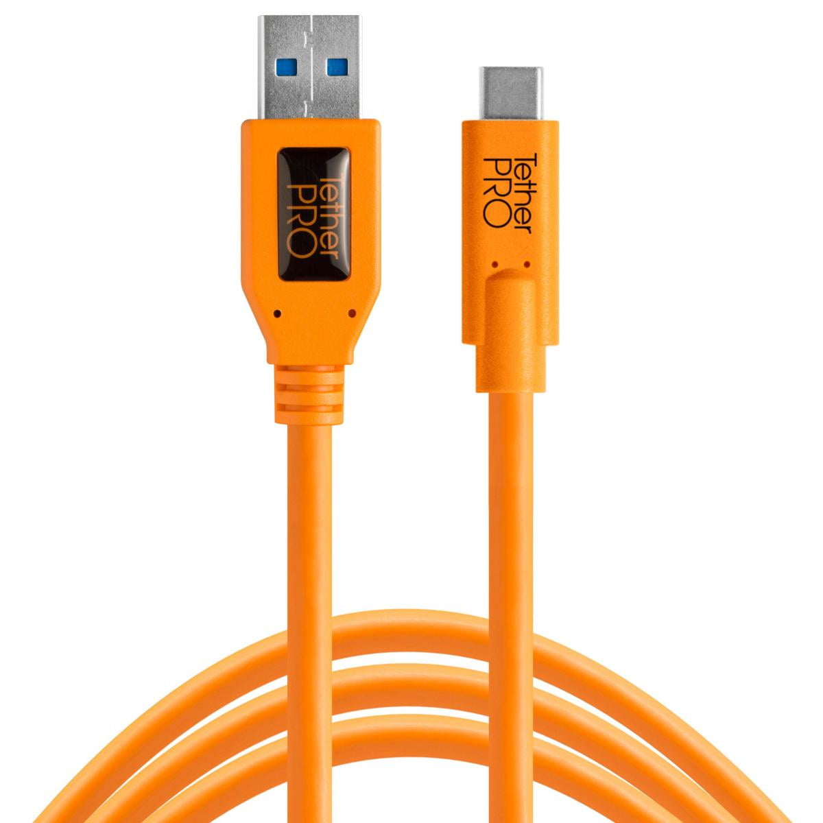 Tether Tools TetherPro USB to USB-C Cable, 15', Orange - Walmart.com