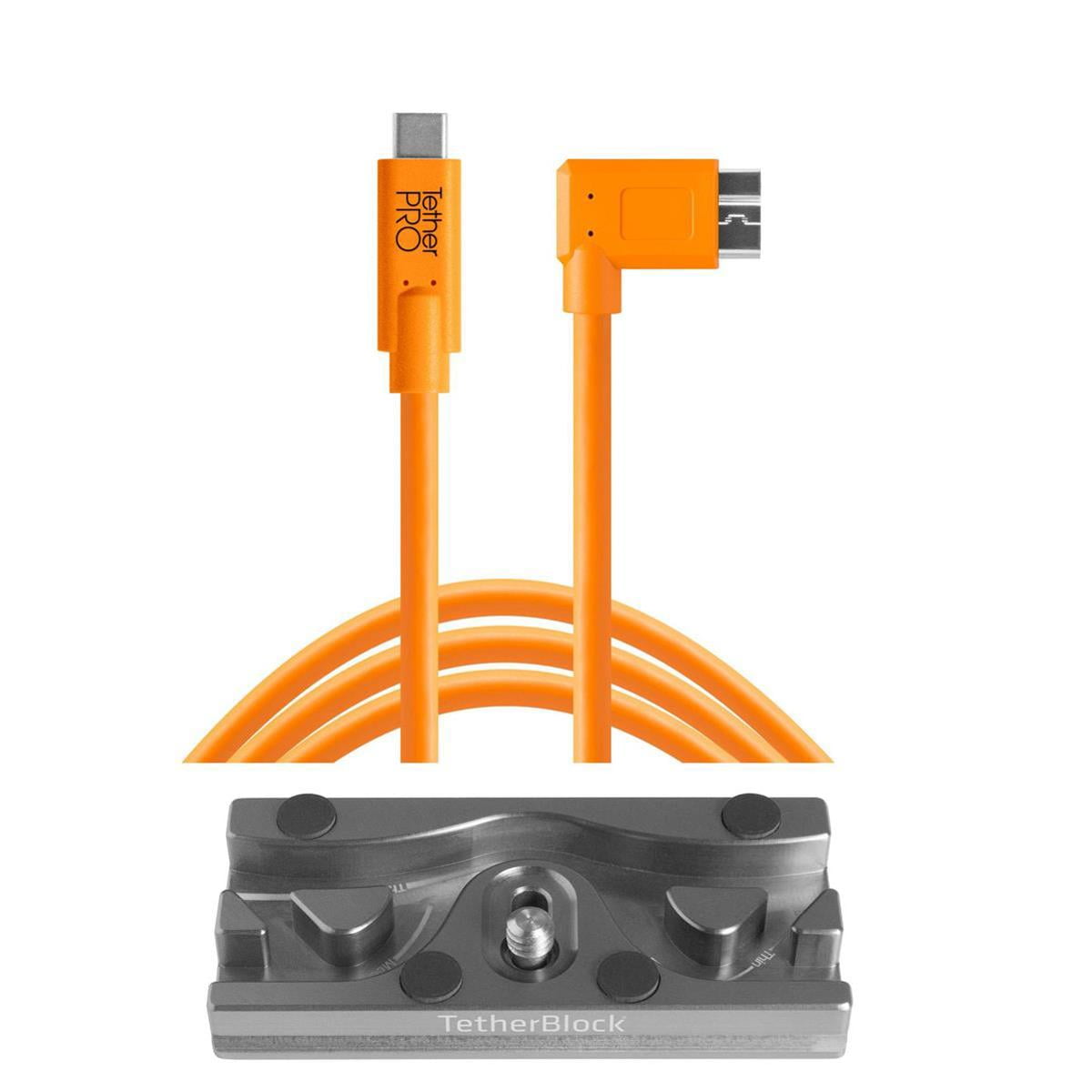 Tether Tools TetherBLOCK QR Plus Quick Release Plate with TetherPro 15 ...