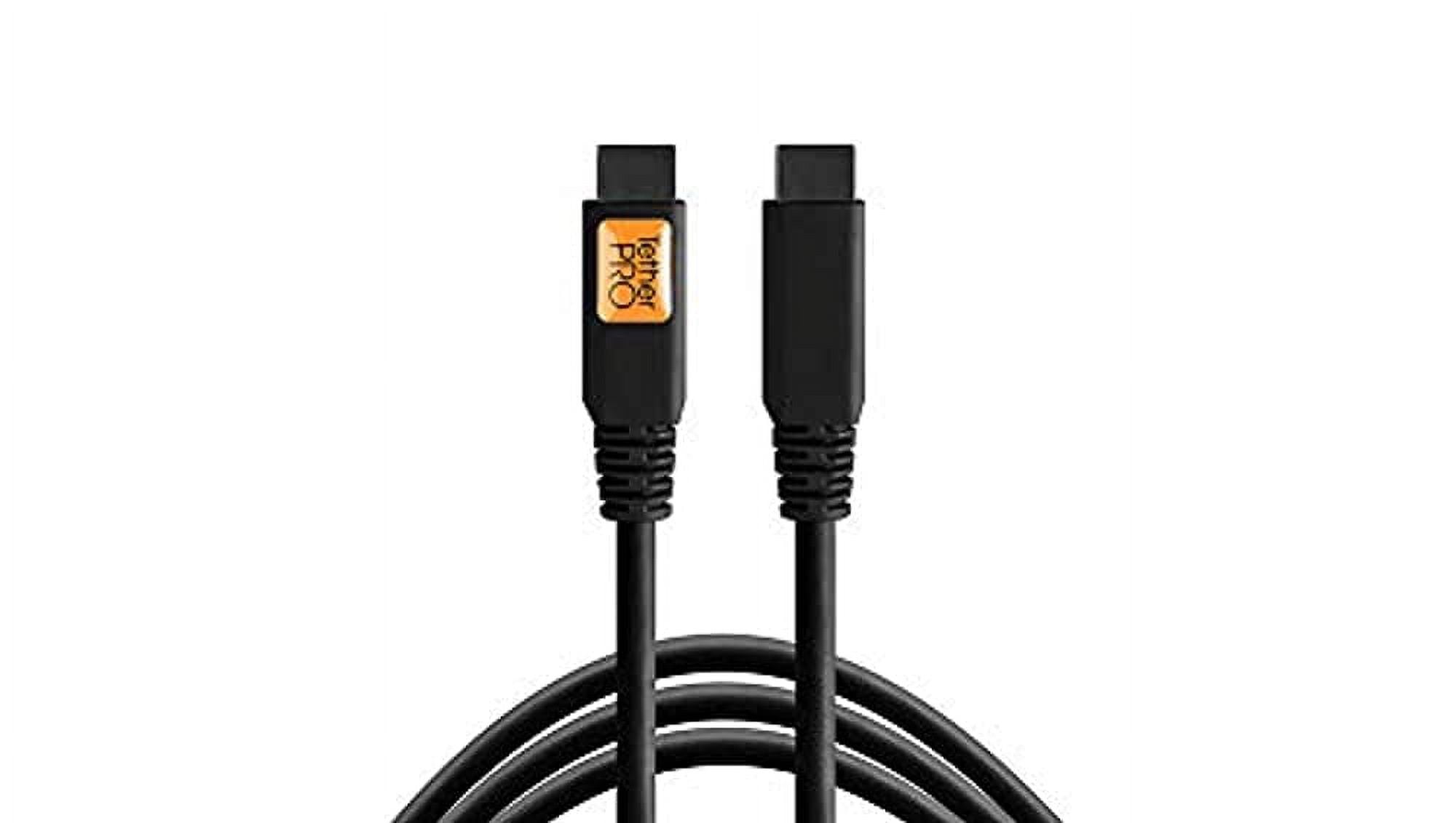 Tether Tools TetherPro FireWire 800, 9 pin to 9 pin,15 feet - Black ...
