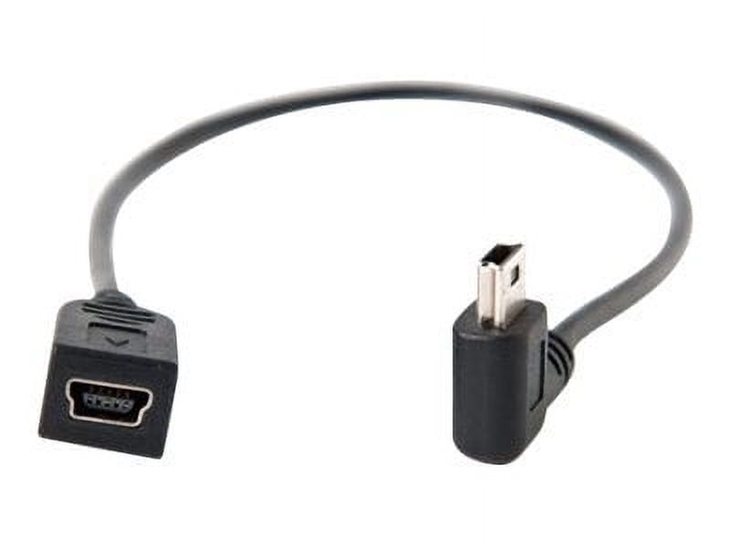 Tether Tools TetherPro Mini B USB Left Angle Cable Adapter, 1 Foot ...