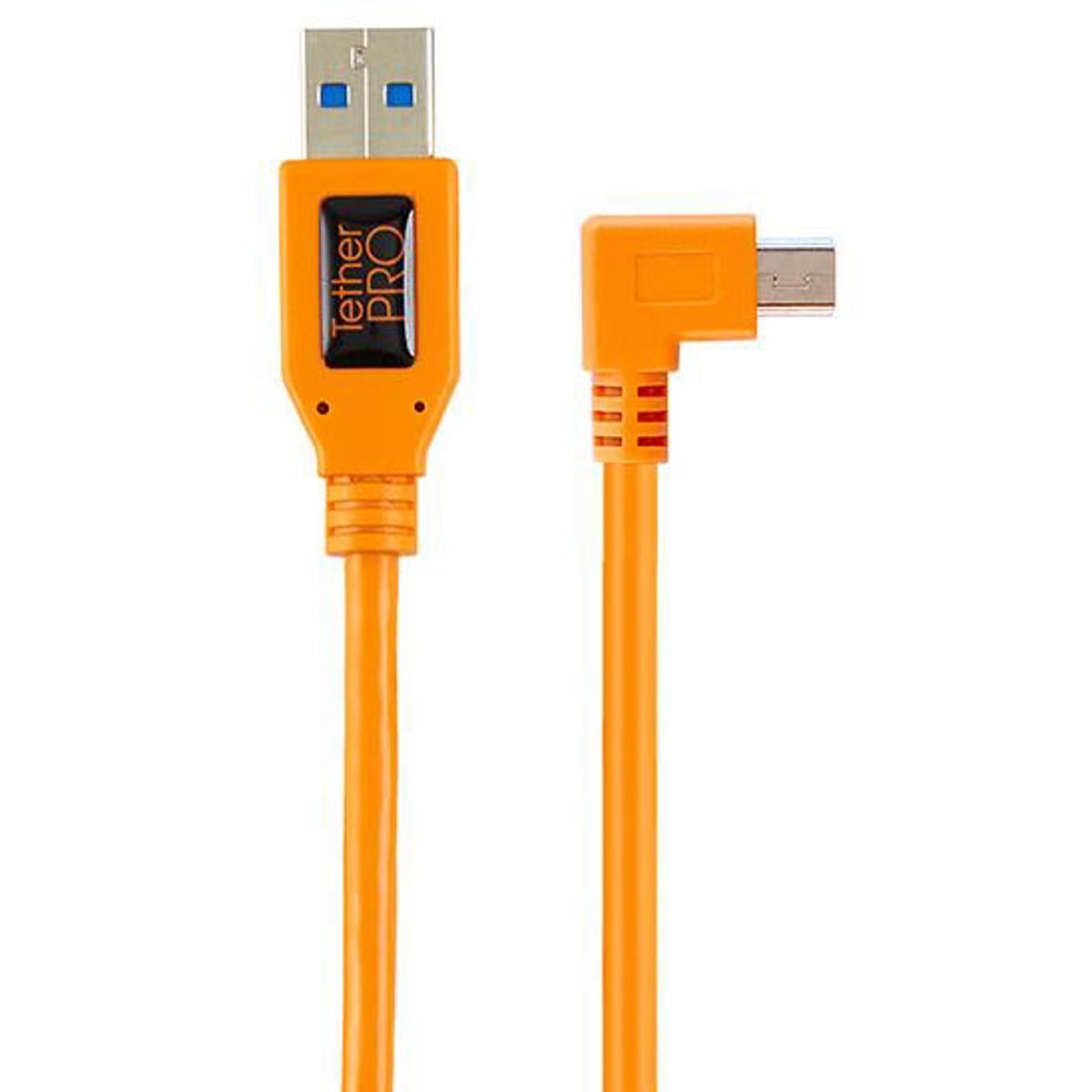 Tether Tools TetherPro Right Angle Adapter USB 2.0 to USB 2.0 Mini-B 5 ...